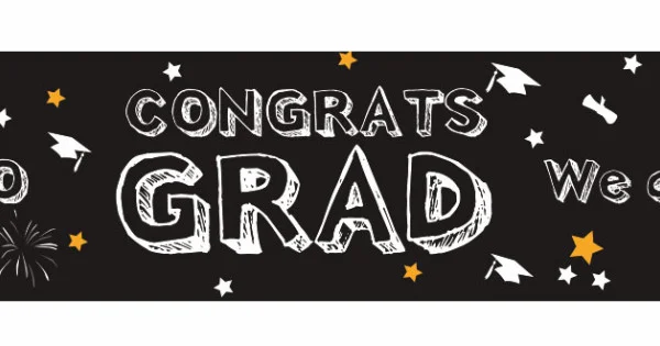 300*50 Grad Banner 300x50 cm-81081 | NOVO Party